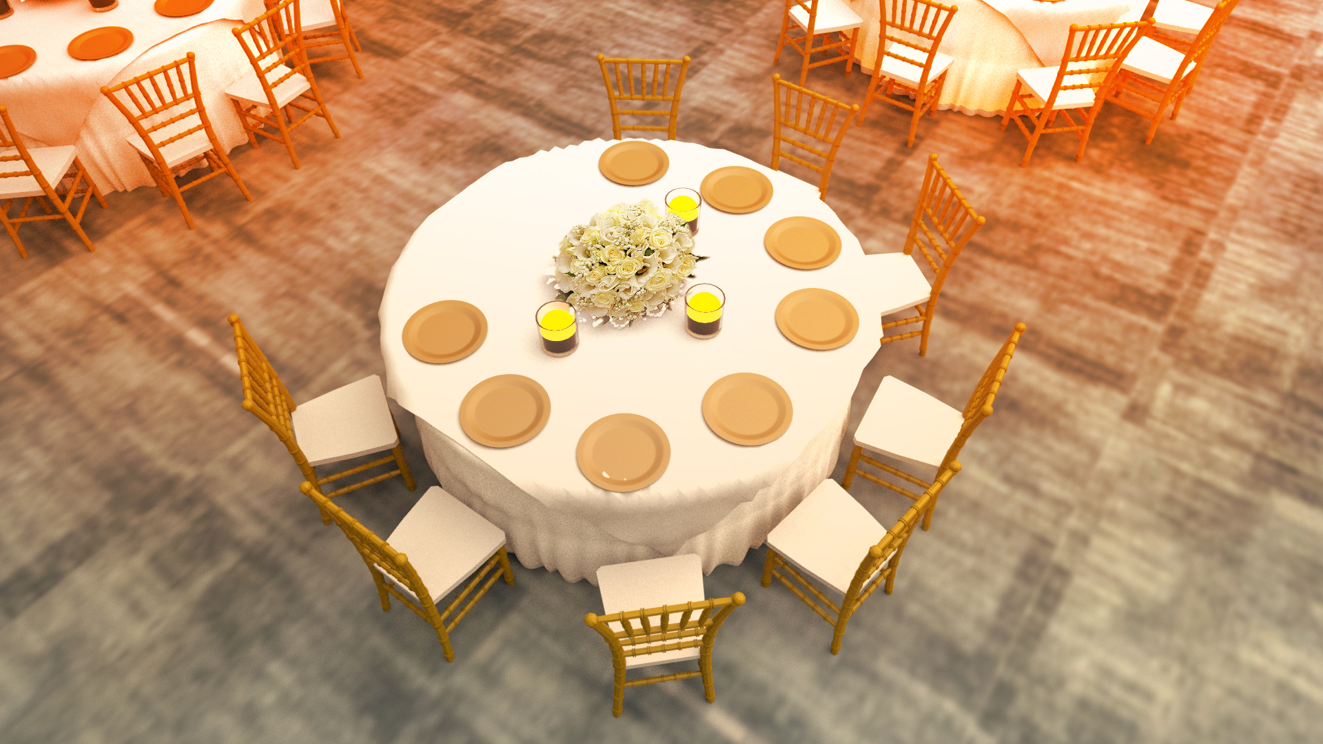 3D Wedding Event hall Design